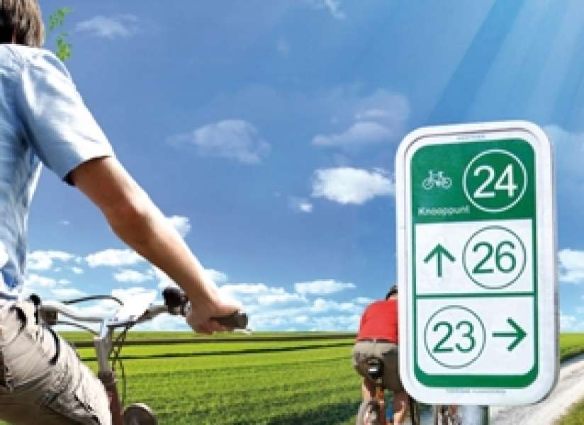 Knooppunter: houder voor routekaartjes | Fietsen123